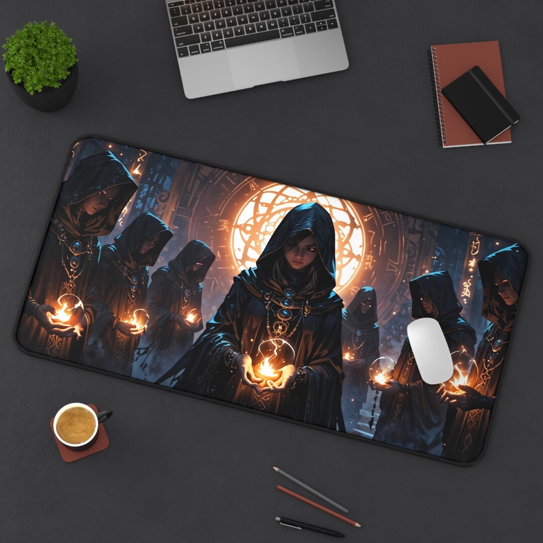 Guardians of Flame Deskmat, Dark Gothic Playmat, TCG Rpg Gamer, Gamer ...
