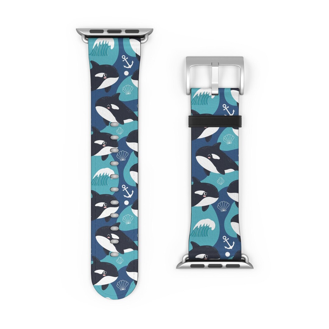 Nautical Watch Band, Ocean-themed Band, Cute Whale Strap, Sea Life ...
