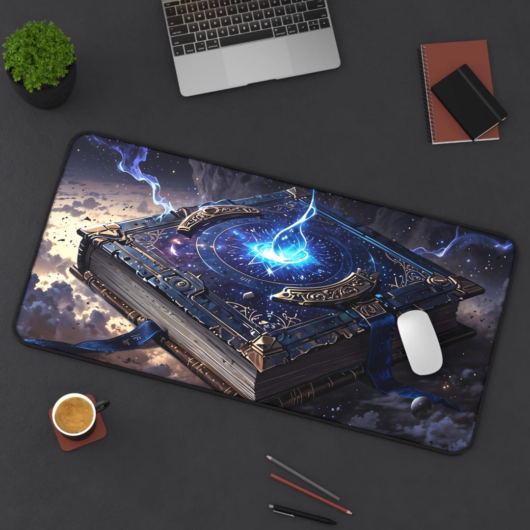 Book of Sky Chronicles Extended Desk Mat TCG RPG Gaming Non Slip Hemmed ...