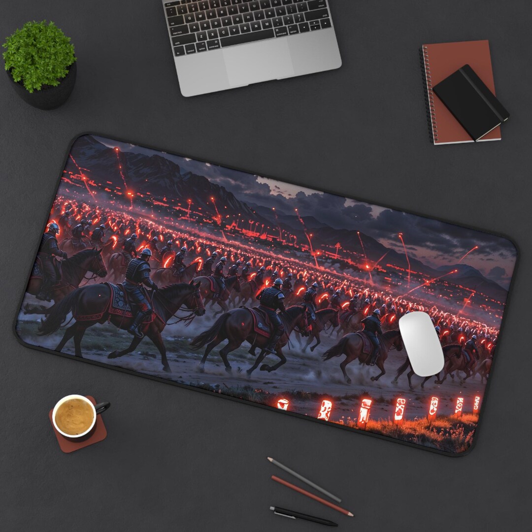 Epic Battle Desk Mat, Gaming and Office Mystery Vibe, Perfect for ...