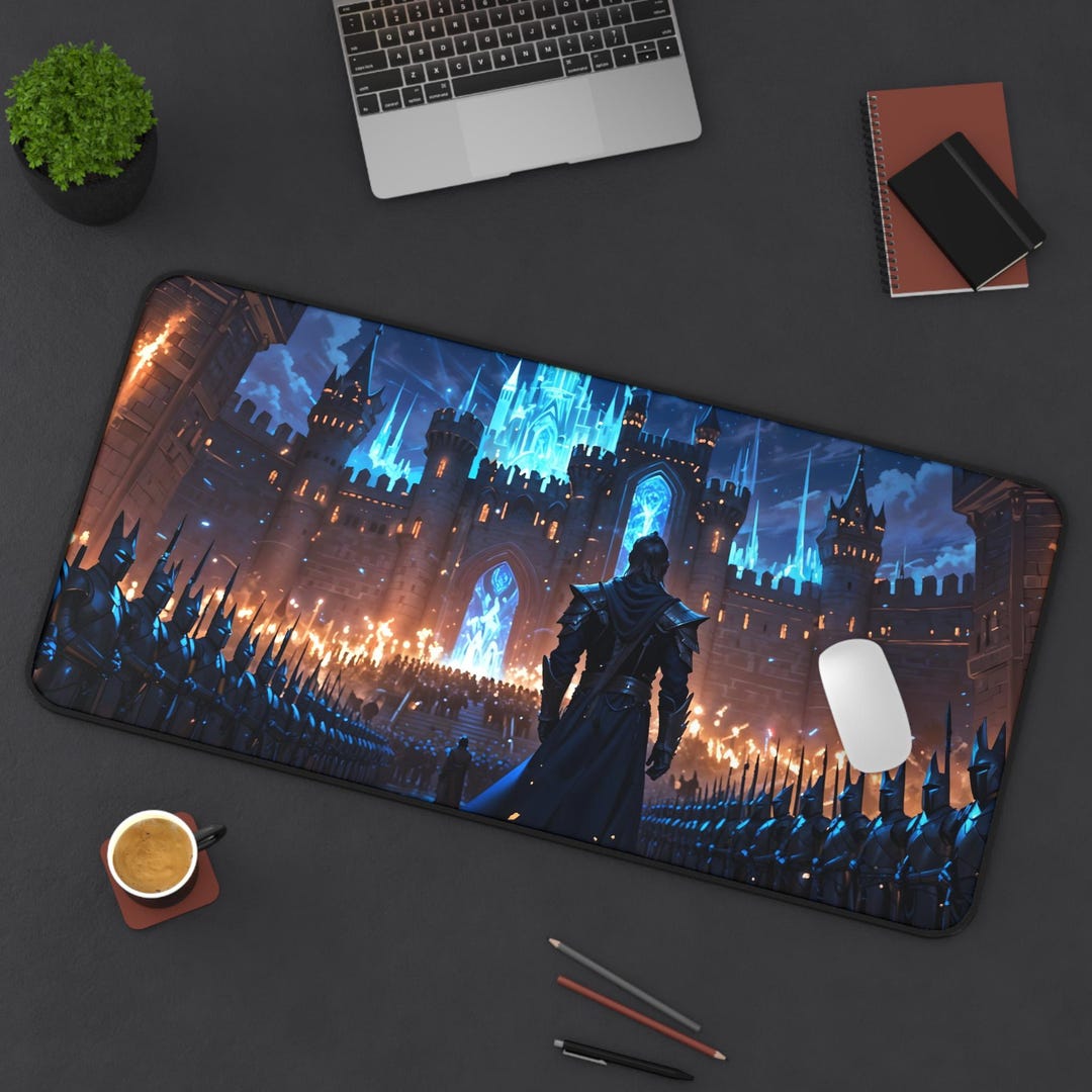 Fantasy Castle Desk Mat - Gaming Mouse Pad - Gamer Gift - Office Decor ...