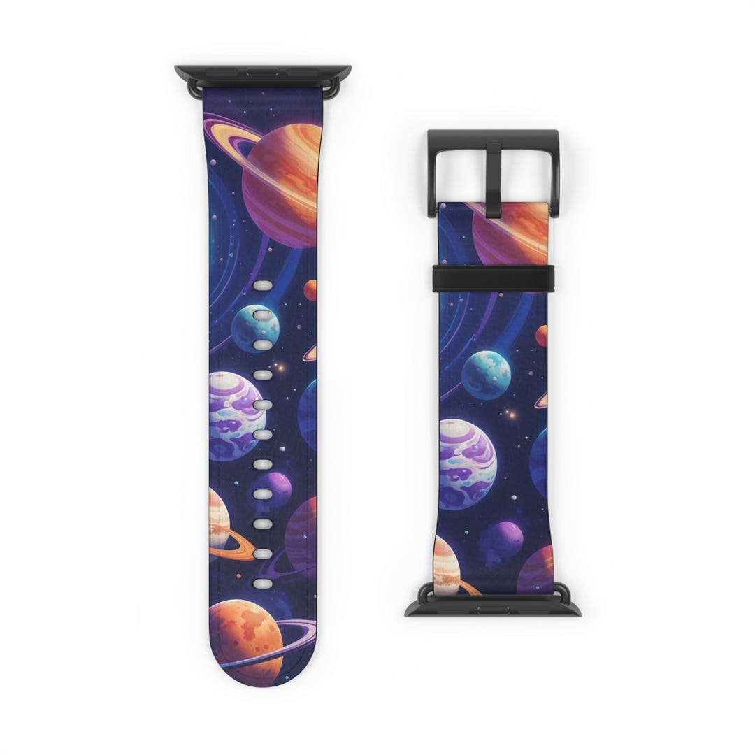 Cosmic Galaxy Watch Band, Planetary Space Strap, Astronaut Gift ...