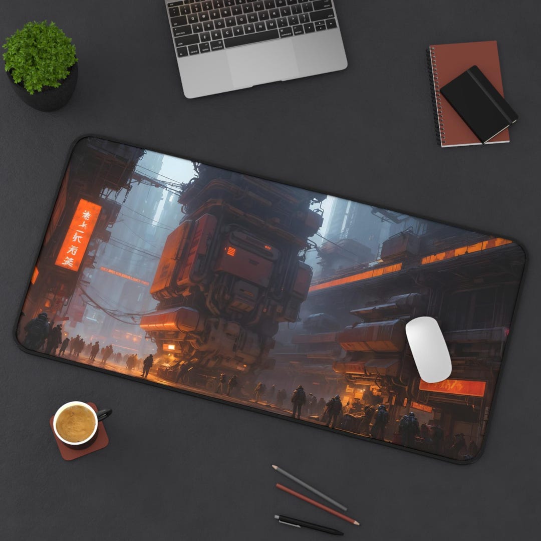Post Apocalyptic City TCG RPG XXL Mousepad Neoprene Extended Play Mat ...