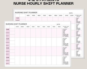Printable Nurse to Do List Paper, Nurse Notes Template, Medsurg Nurse ...