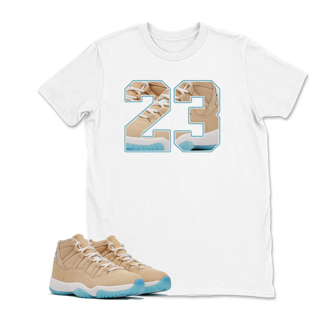 Number 23 Jordan 11 H-town Matching Sneaker Tee Shirt, Custom Printed T ...