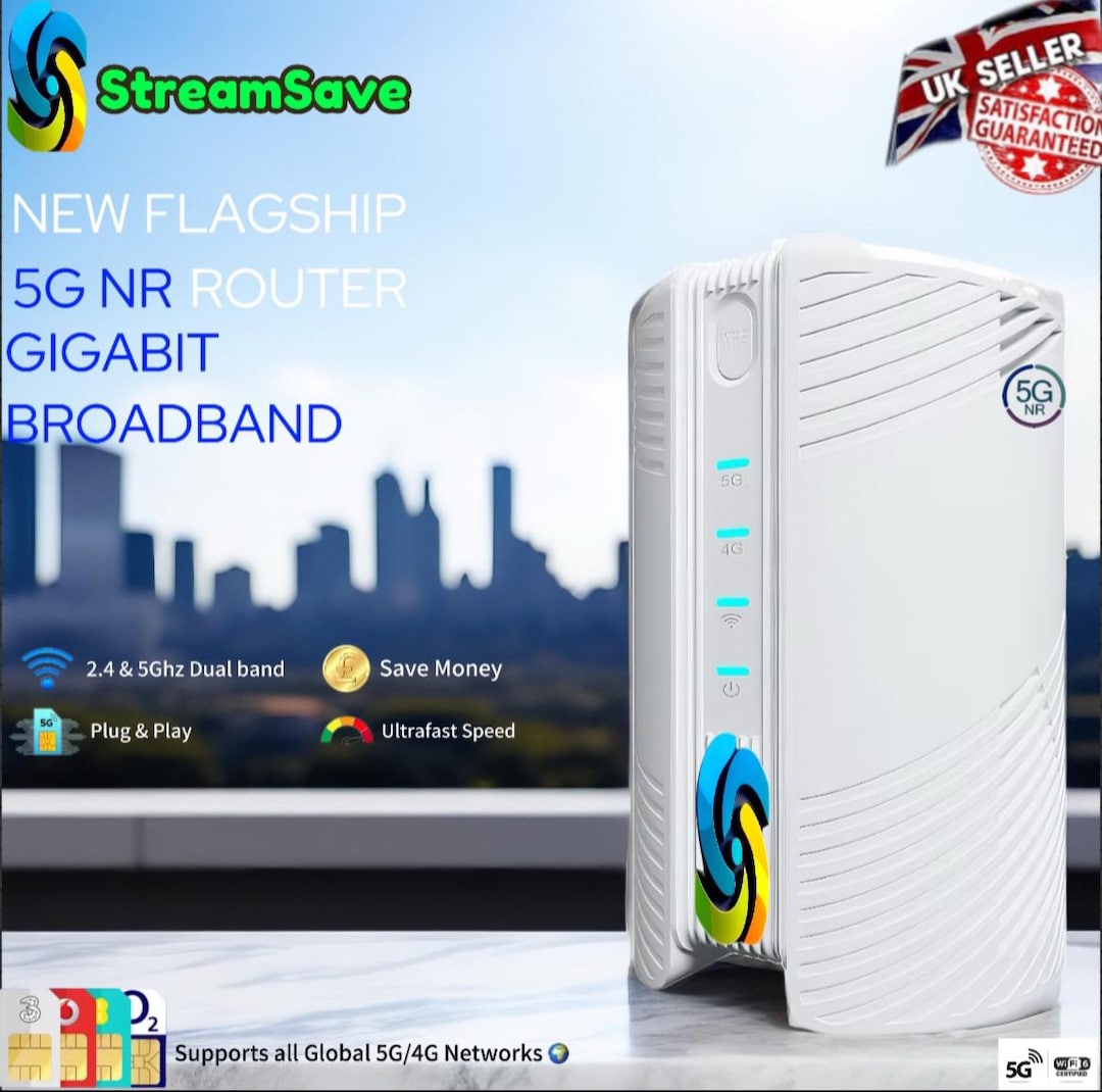 ULTRAFAST Wifi-6 5G/4G Unlocked Router • Plug & Play With Any SIM - Etsy