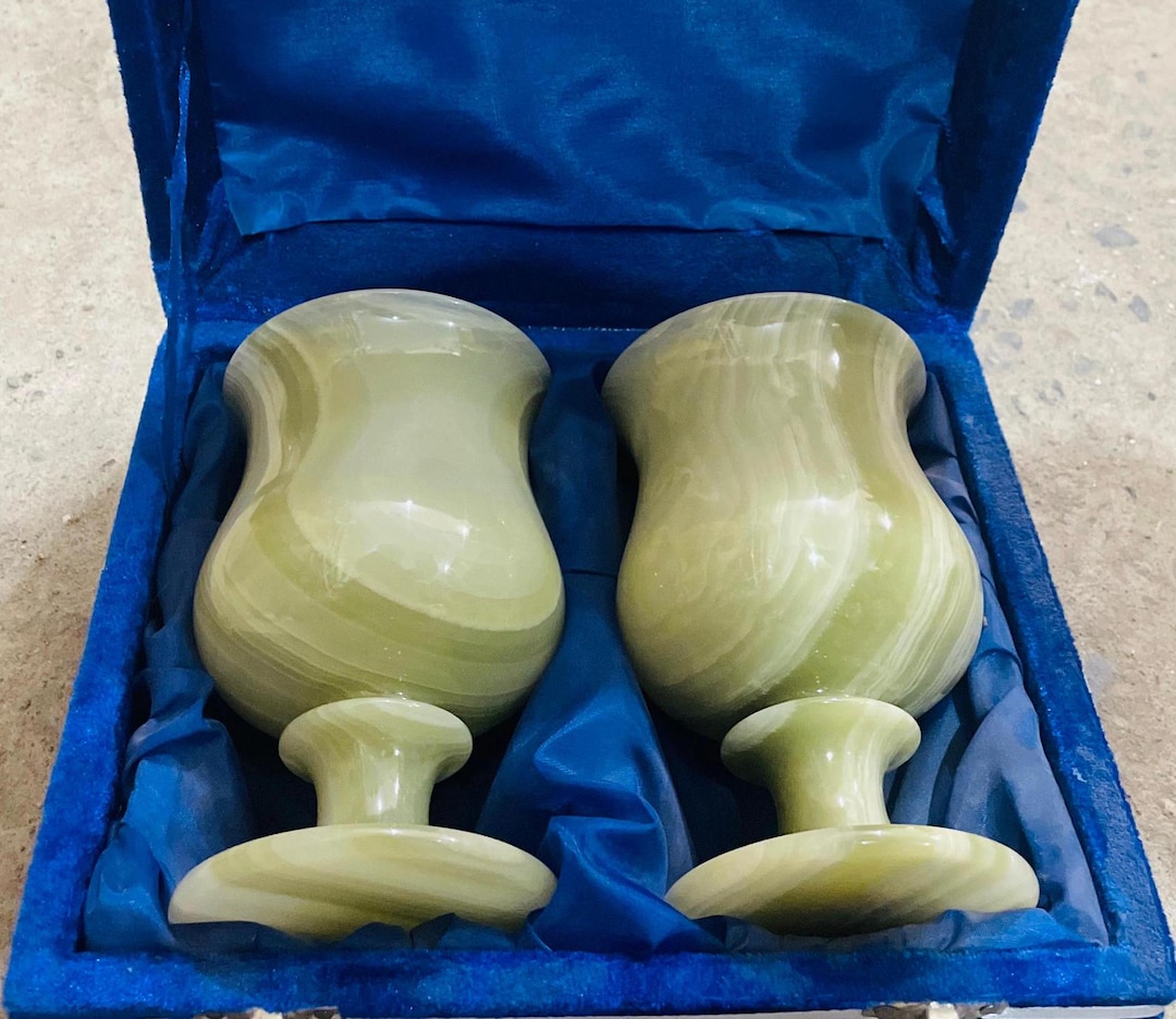 Onyx Goblet Set - Etsy