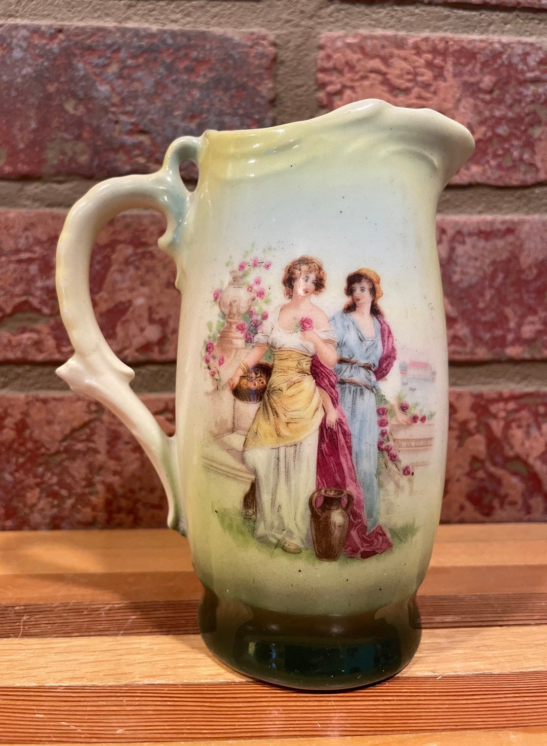 Vintage Czechoslovakia Maiden Pitcher or Creamer - Etsy
