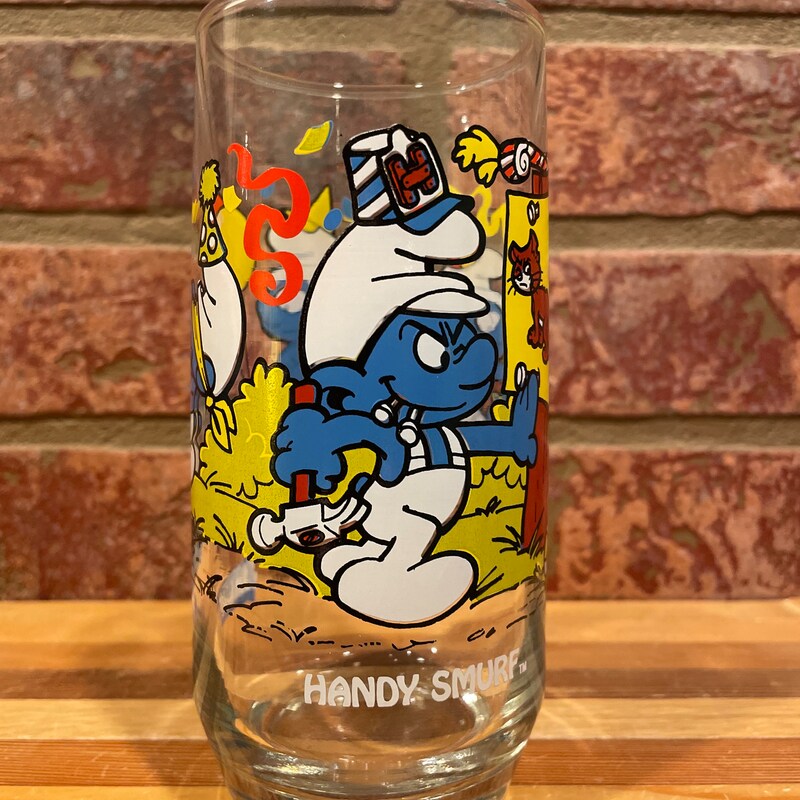 Smurf Drinking Glass - Etsy