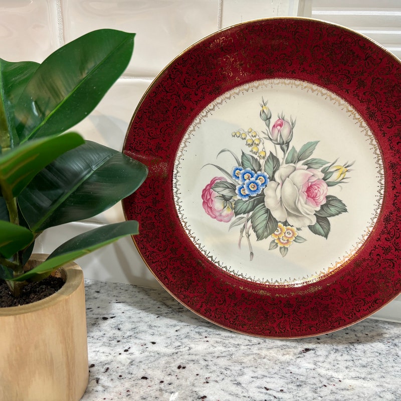 Floral China Plates - Etsy