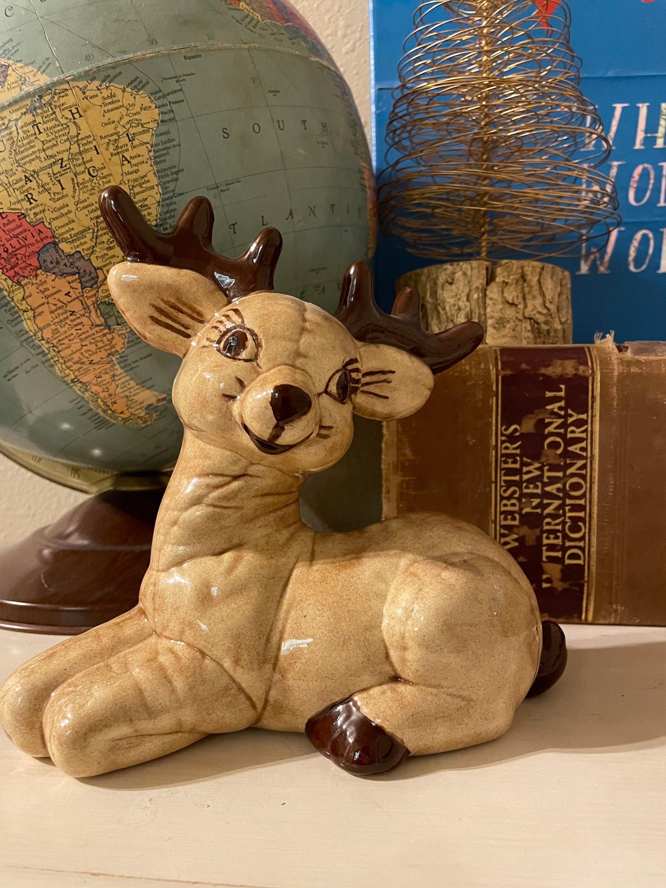 Vintage Handpainted Kimple Mold Deer 7 1/2 Tall - Etsy