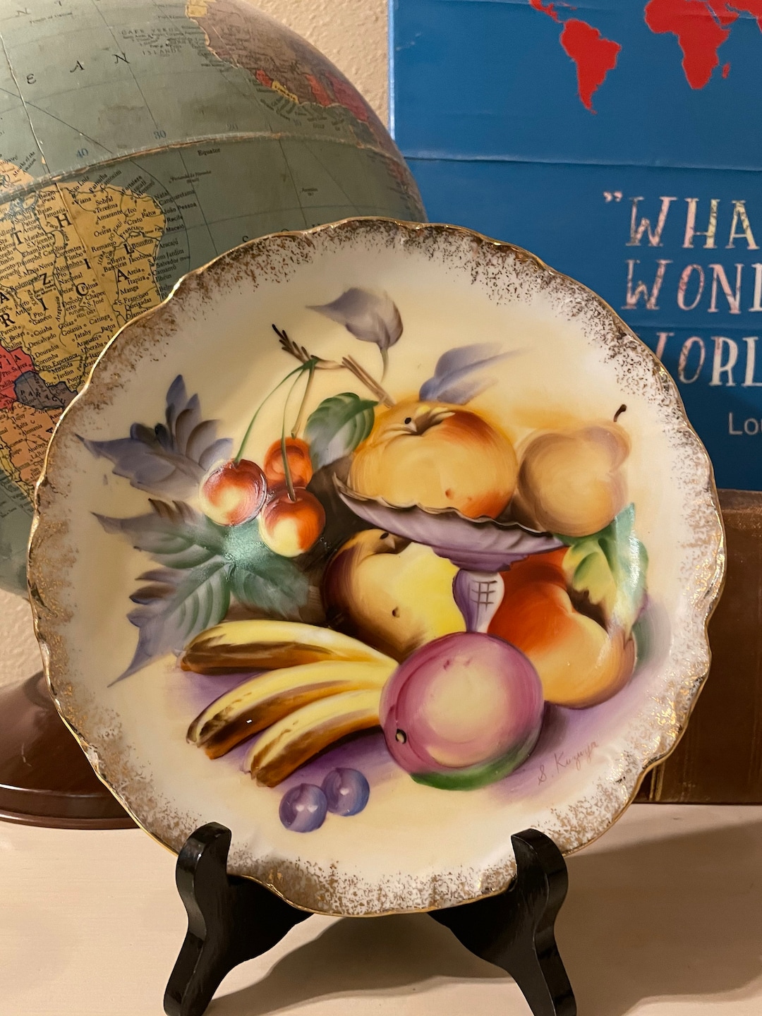 Vintage Ucagco Handpainted Signed Plate - Etsy