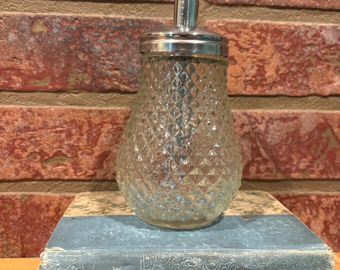 Vintage Glass Diamond Point Pattern Olive Oil Dispenser - FREE SHIPPING ...