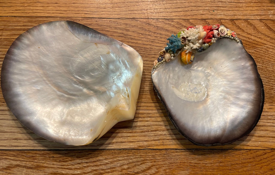 Vintage Mother of Pearl Trinket Dishes - 2 - Etsy