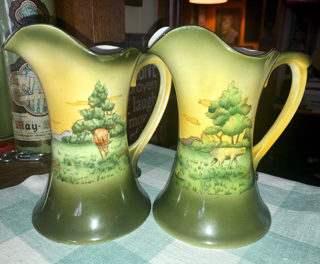 Set of Two Haynes Ware Cloverdale Vintage Pitchers - Etsy