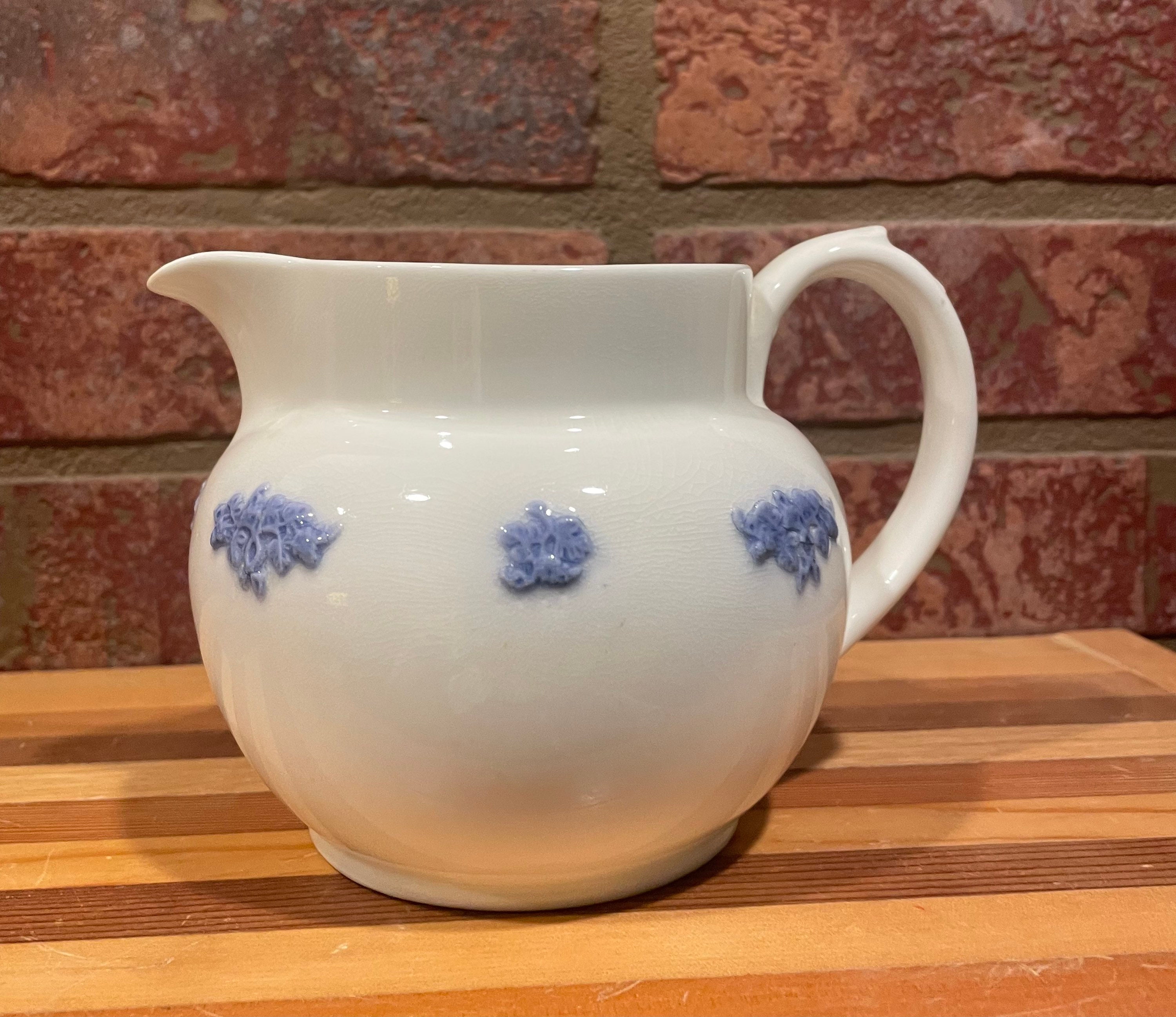 Vintage Adderley Bone China Chelsea Blue Pitcher - Etsy