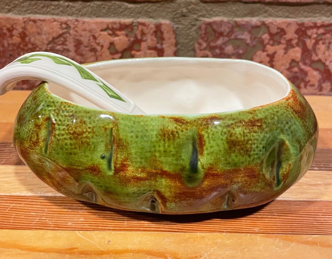 Vintage Ceramic Baked Potato Dish and Spoon - Etsy