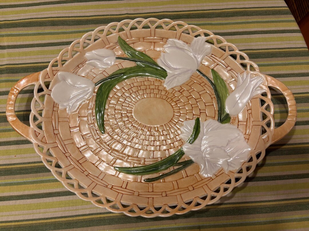 Lenox Basket of Flowers Platter - Tulips- FREE SHIPPING - Etsy