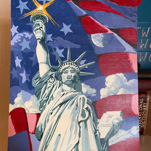 Paint by Number Patriotic - Etsy