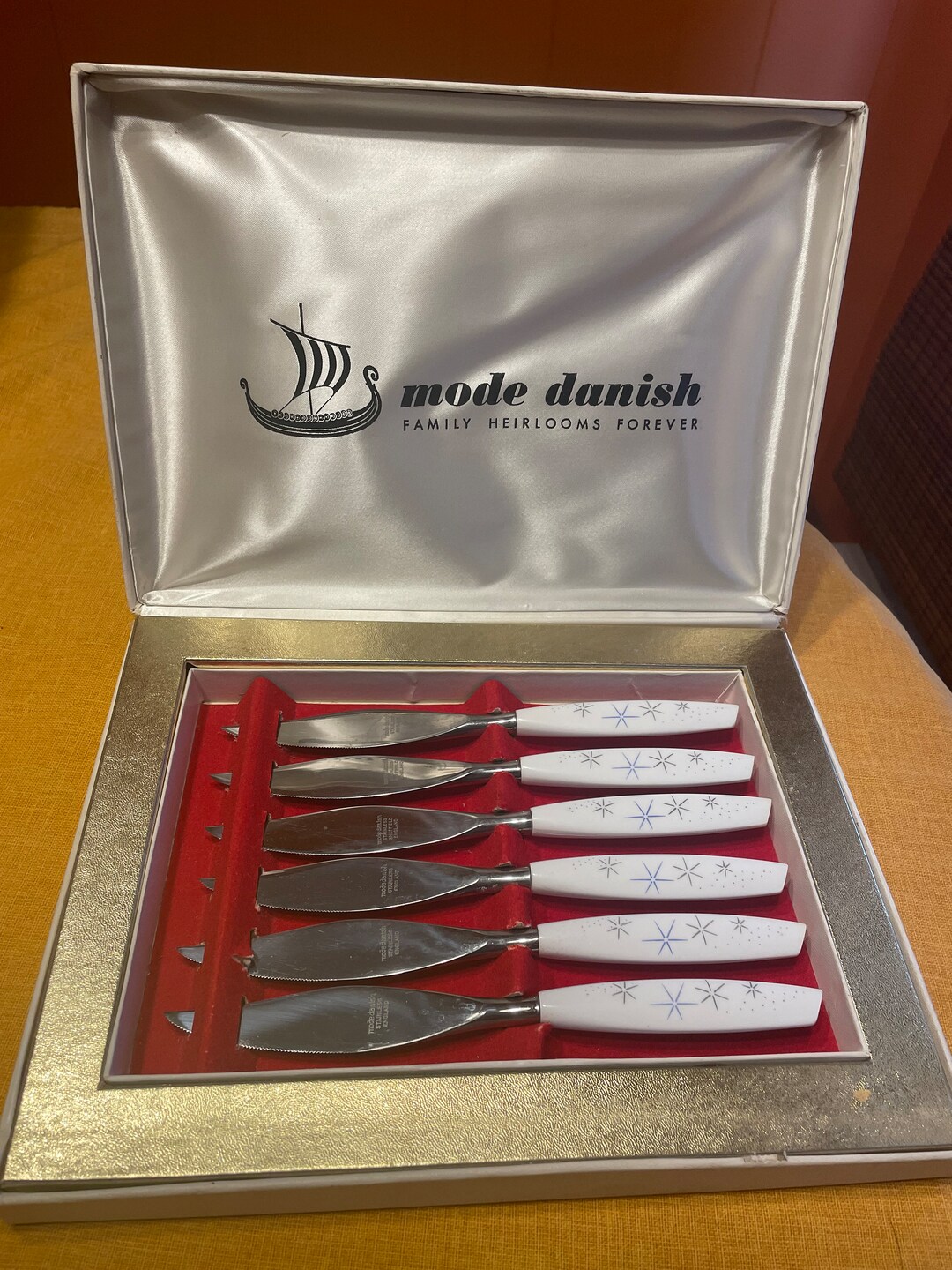 Vintage MCM Atomic Starburst Steak Knives by Mode Danish - Regent ...