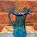 Vintage Aqua Blown Glass Small Pitcher - FREE SHIPPING - Etsy