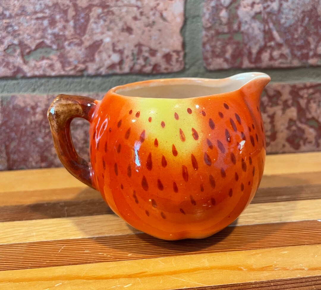 Vintage Maruhon Ware Japan, Hand-painted Peach Creamer. - Etsy