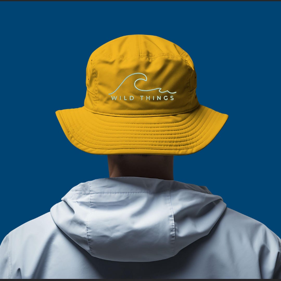 Custom Embroidered Bucket Hat | Personalized Text or Logo | Vintage ...
