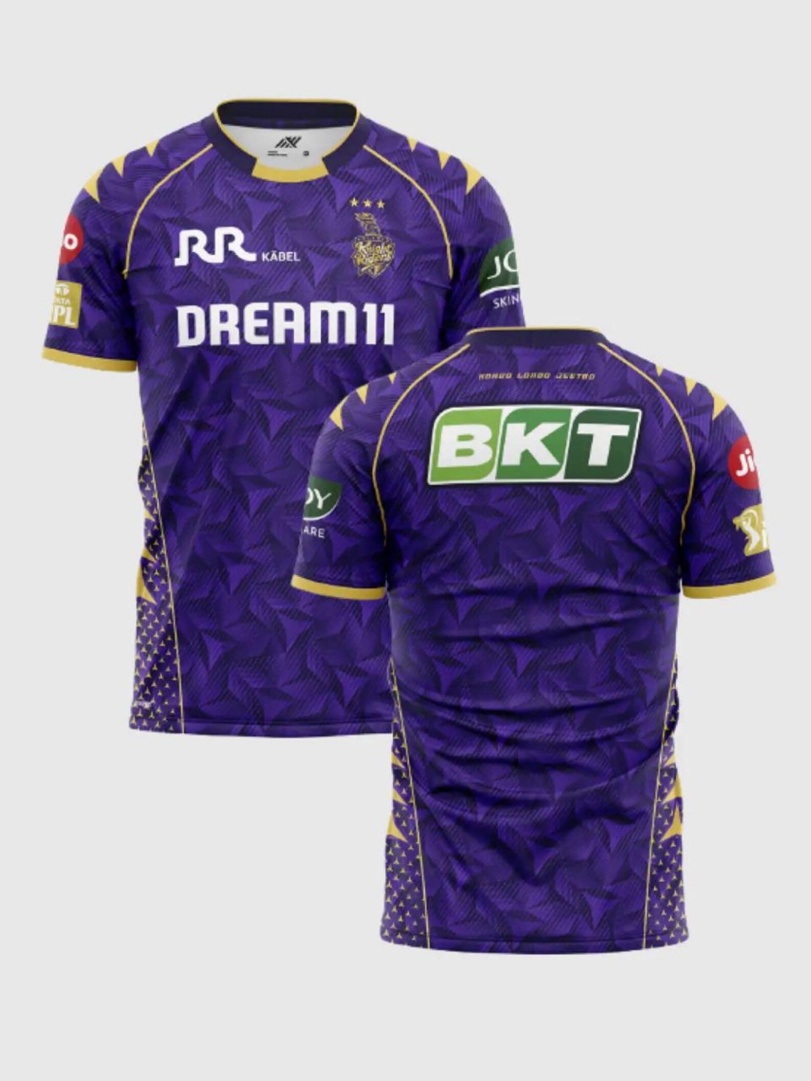 New Kolkata Knight Rider KKR IPL Cricket Fan Jersey 2025 for Men's ...