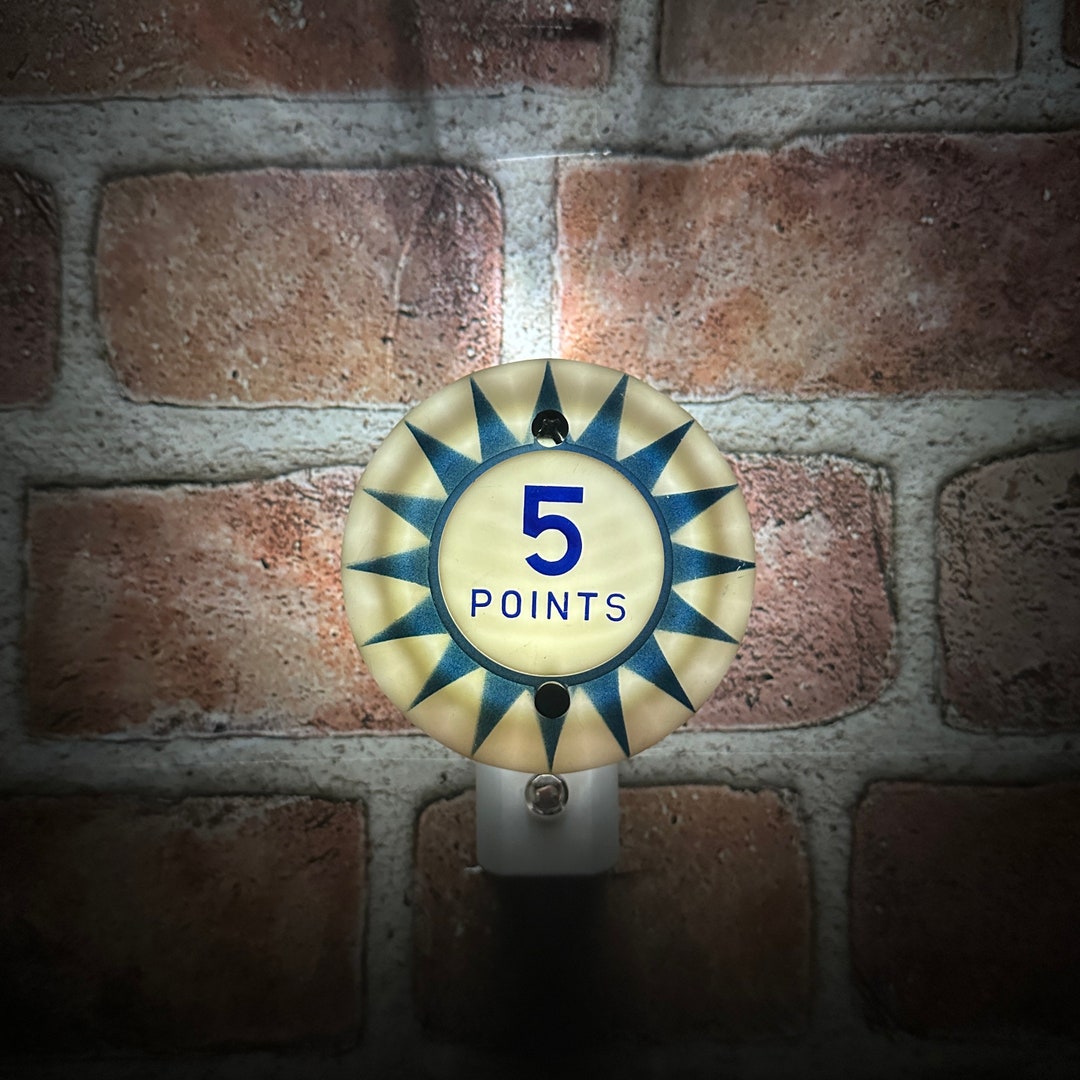 5 Points When Lit Pinball Pop Bumper Night Light - Etsy