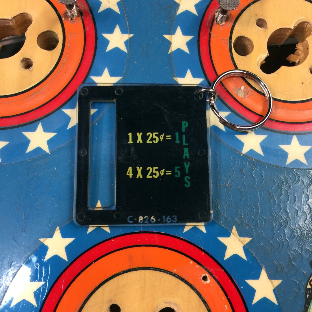 Pinball Coin Slot Keychain - Etsy