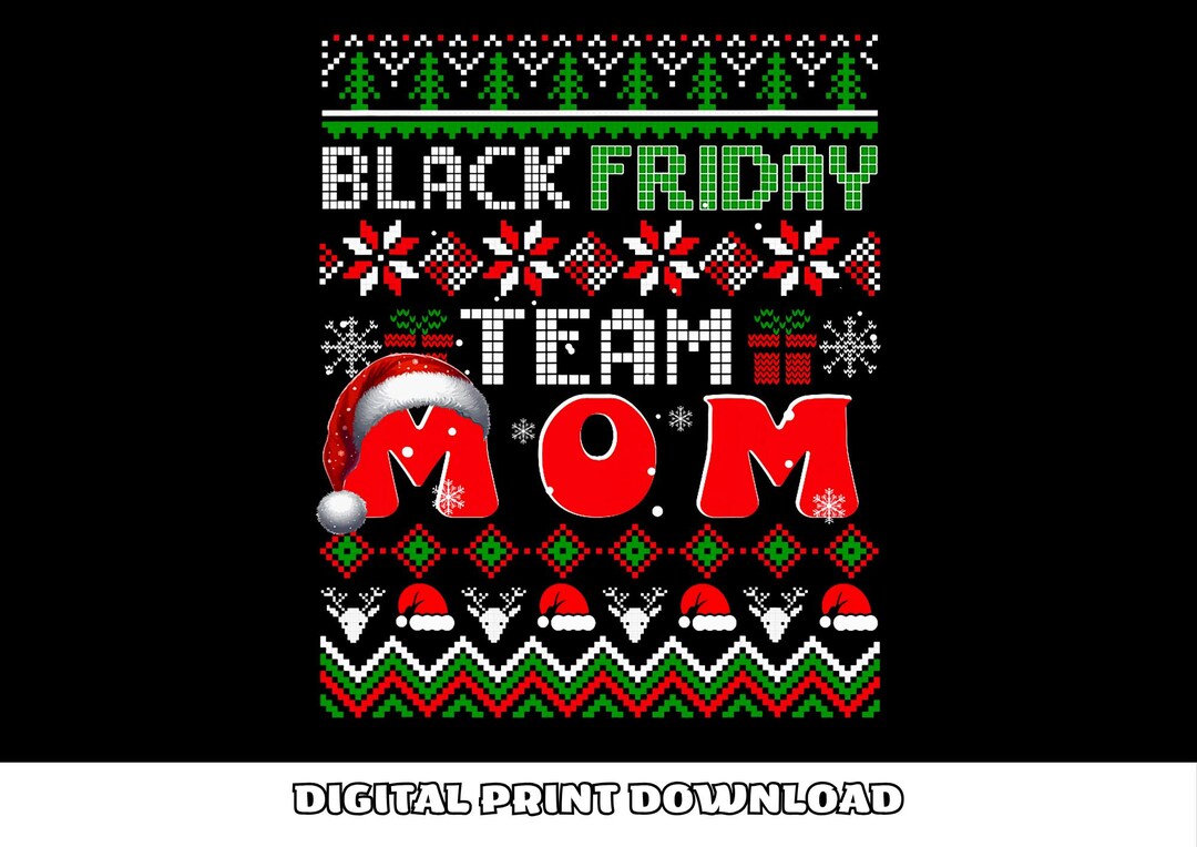 File PNG Black Friday Team Mom - Etsy