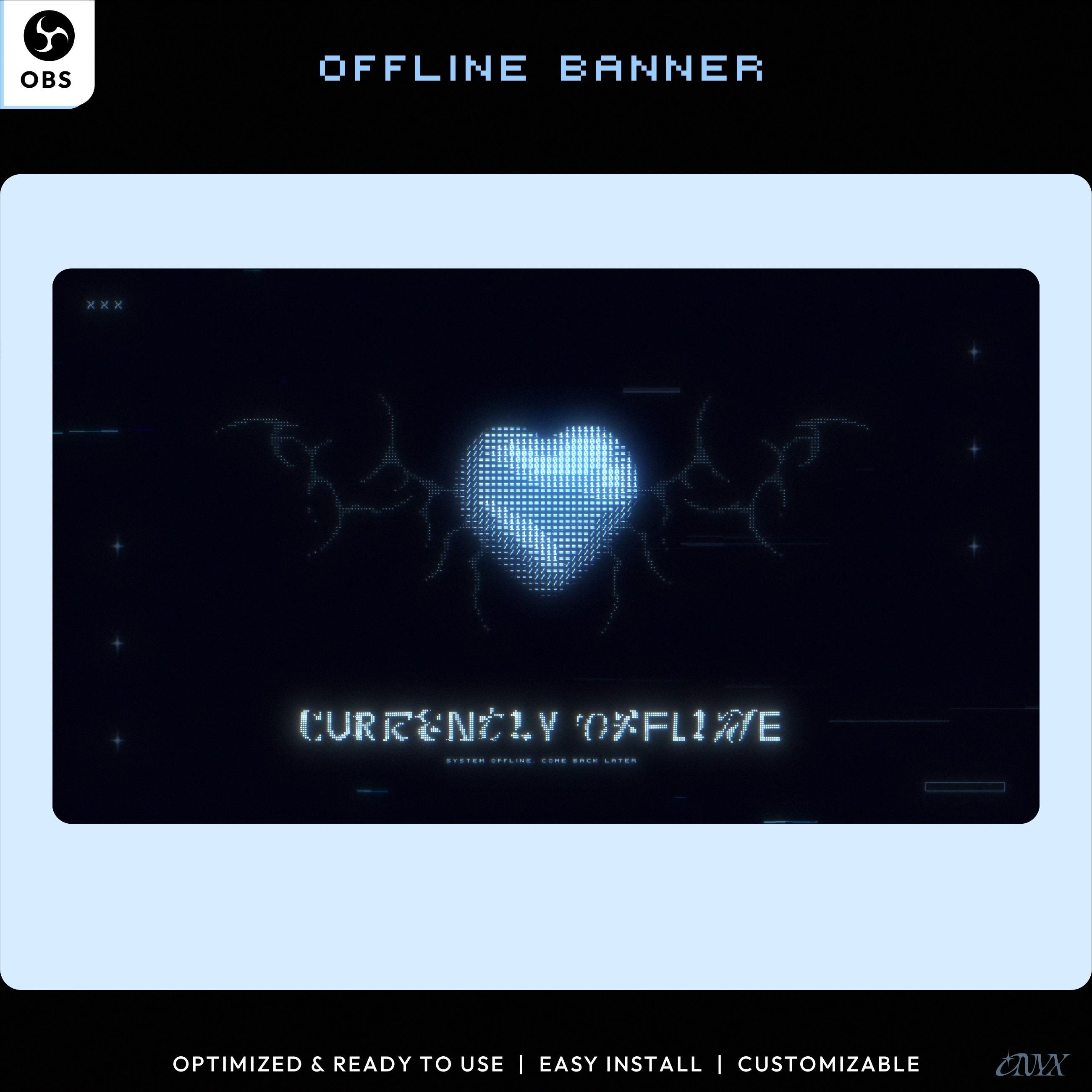 Cyber Goth Glitch, Animated Twitch Overlay Package, Cyberpunk Style ...