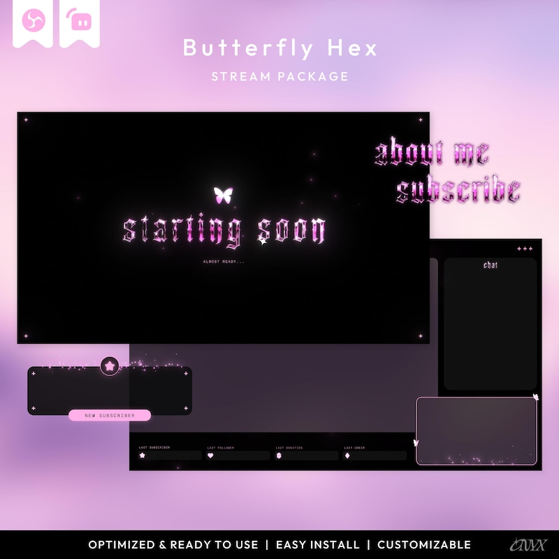 Metallic Overlay Twitch - Etsy