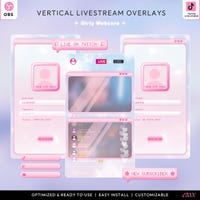 Animated Bunny Y2K Digital Cam Stream Pack | Black Minimal Lofi Cozy ...