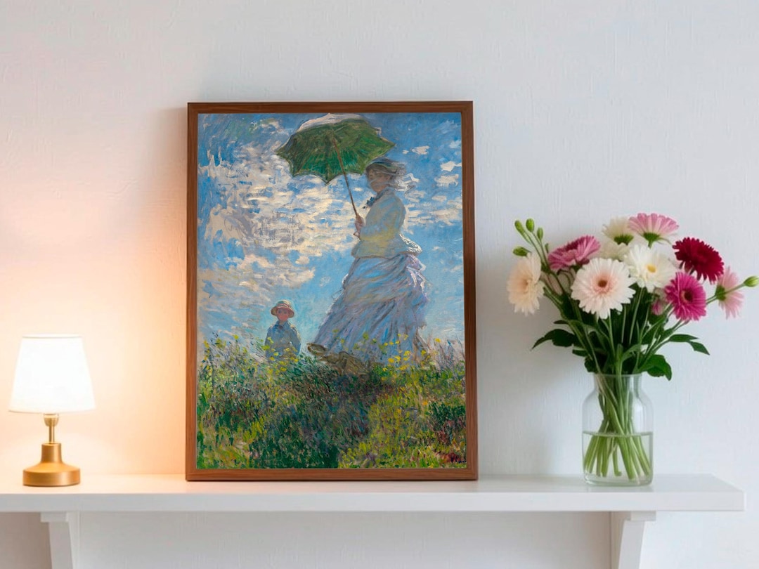 Claude Monet Woman With Parasol Print | Impressionist Wall Art | French ...