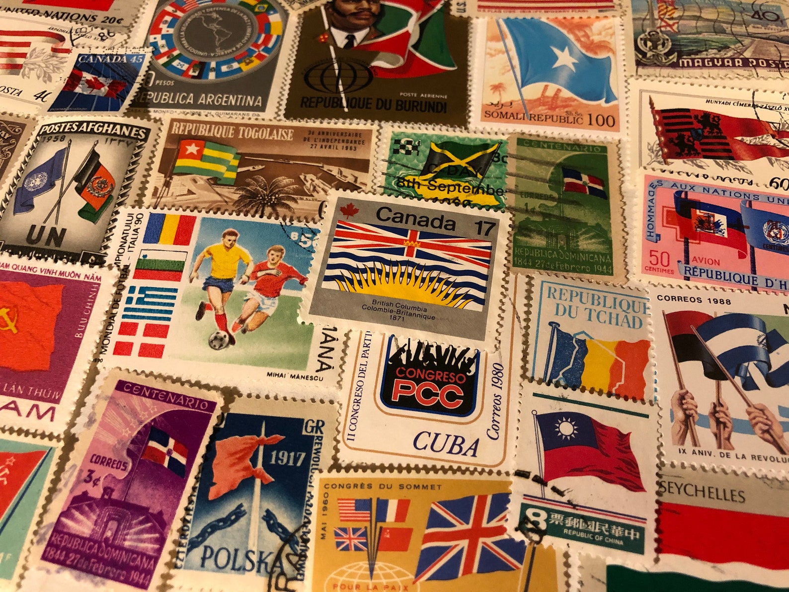 FLAG Postage Stamps Worldwide Postage Stamps Vintage Paper - Etsy