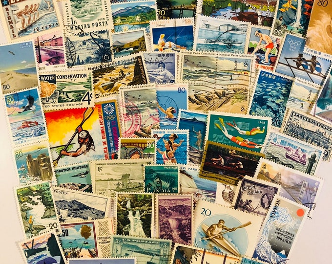 WATER Postage Stamps Lakes, Rivers, Waves, Waterfalls, Oceans Anything ...