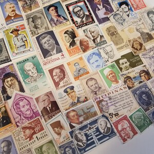 Men Postage Stamps, Worldwide Used off Paper Postage Stamps, Men ...