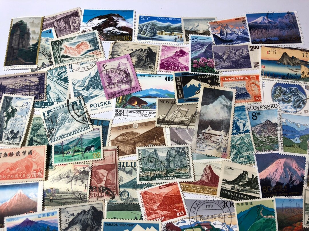 MOUNTAINS, Rocks and Hills Postage Stamps Worldwide Postage Stamps ...