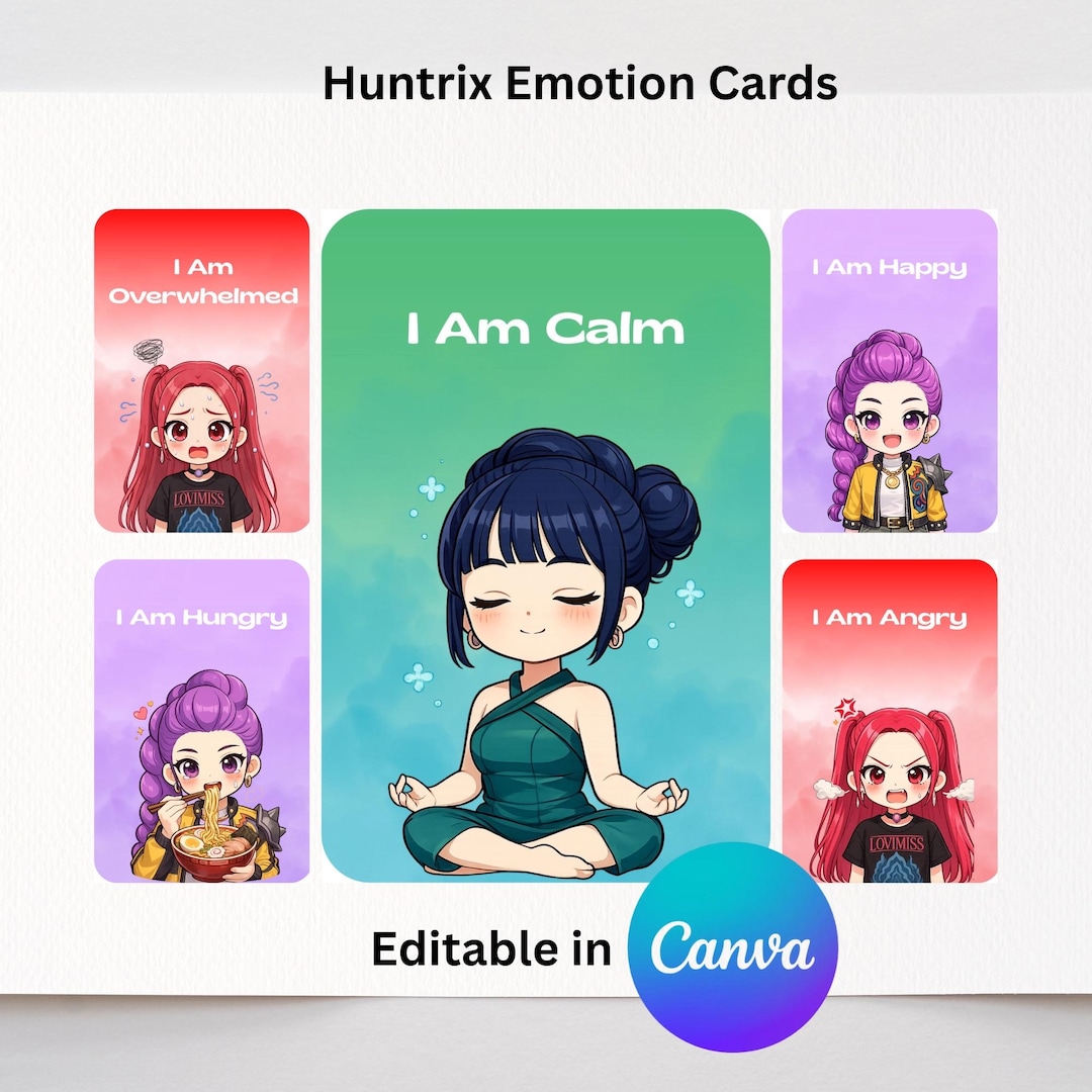 Emotion Cards for Kids – Autism & ADHD Support, Calm Corner (PDF ...