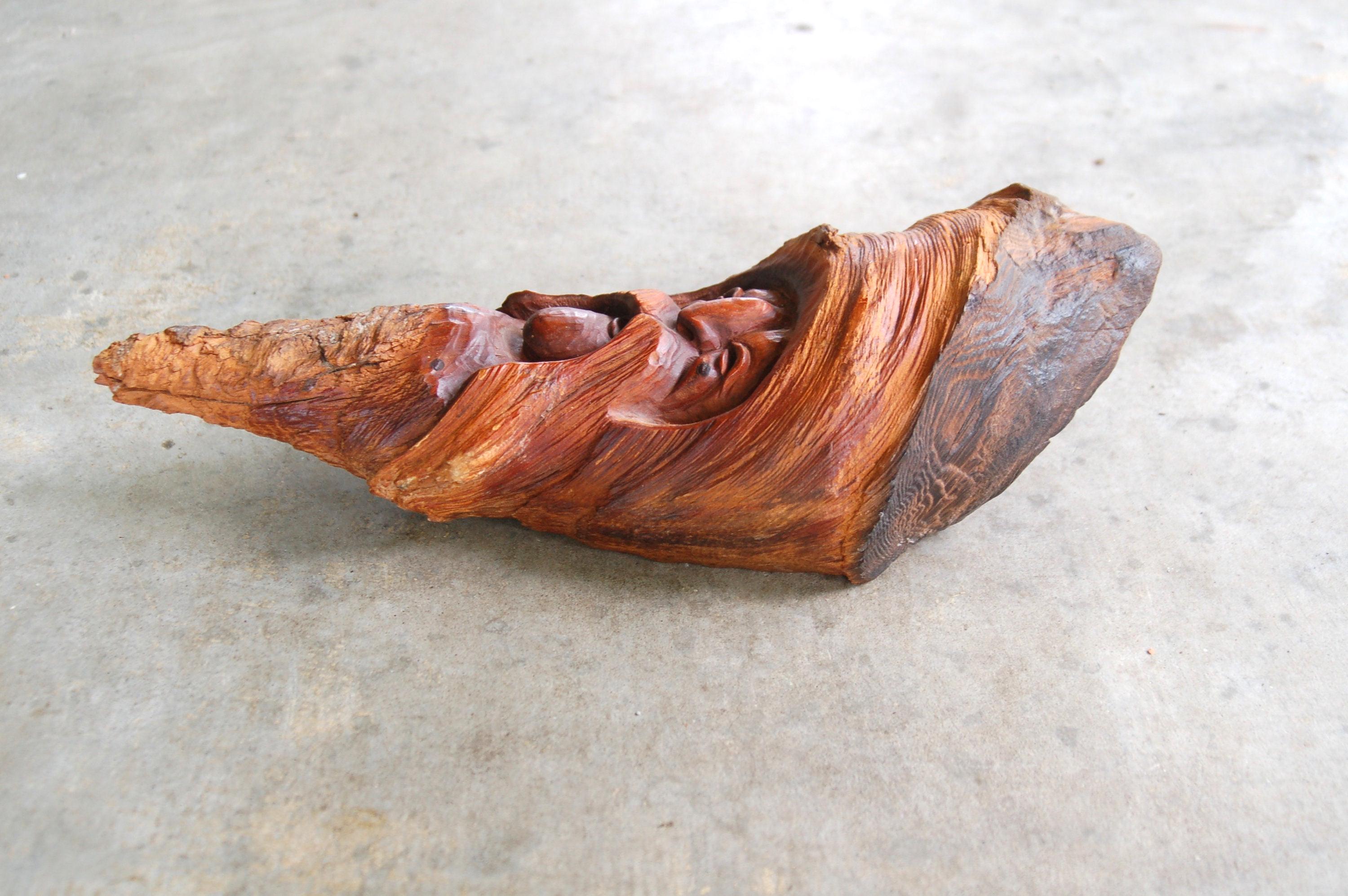 Large Wonderful Wells 17" * 7" * 5" Forest Tree Spirit Wizard Wood ...