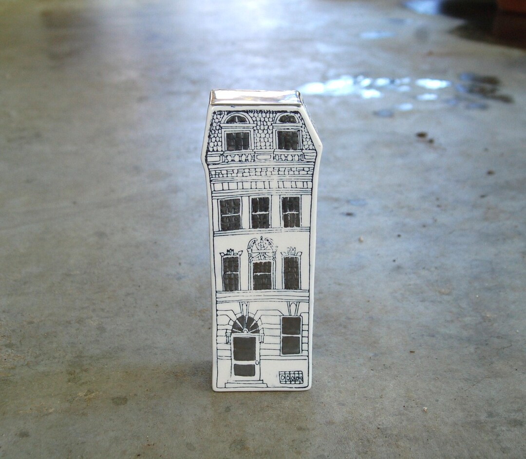 HTF Molly Hatch Anthropologie Rare Town, City, Village Tall Square ...