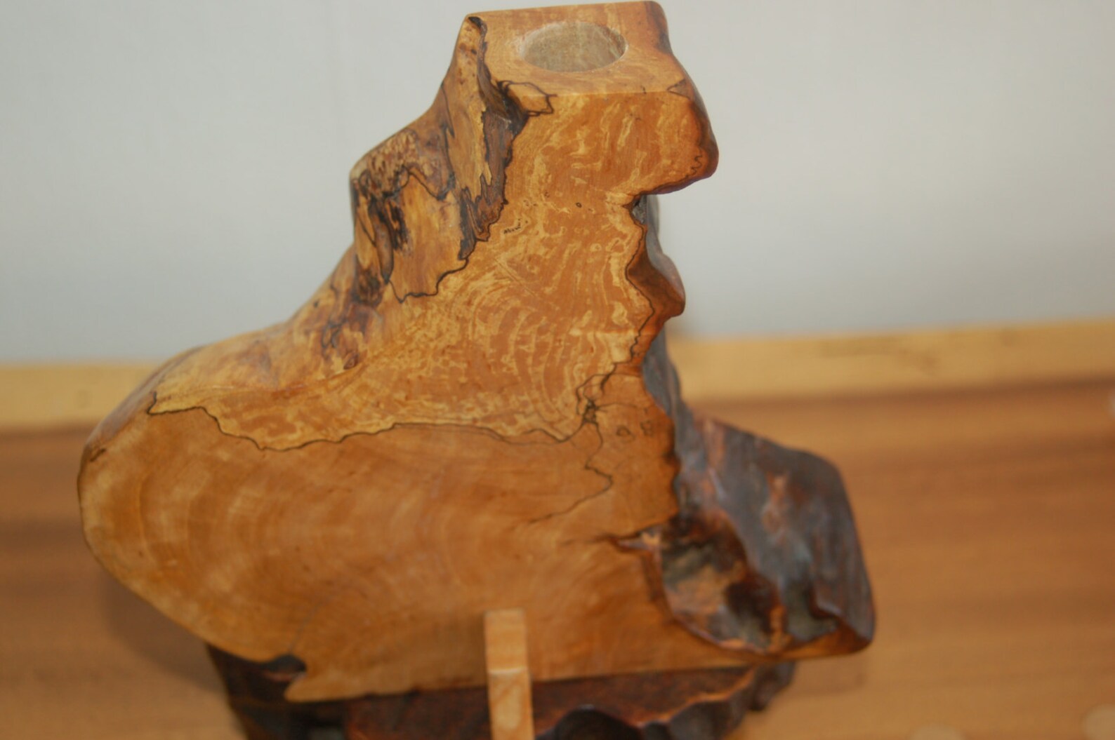 Artist Crafted, Organic Live Edge Cross Section Burl W/ Gorgeous Grain ...