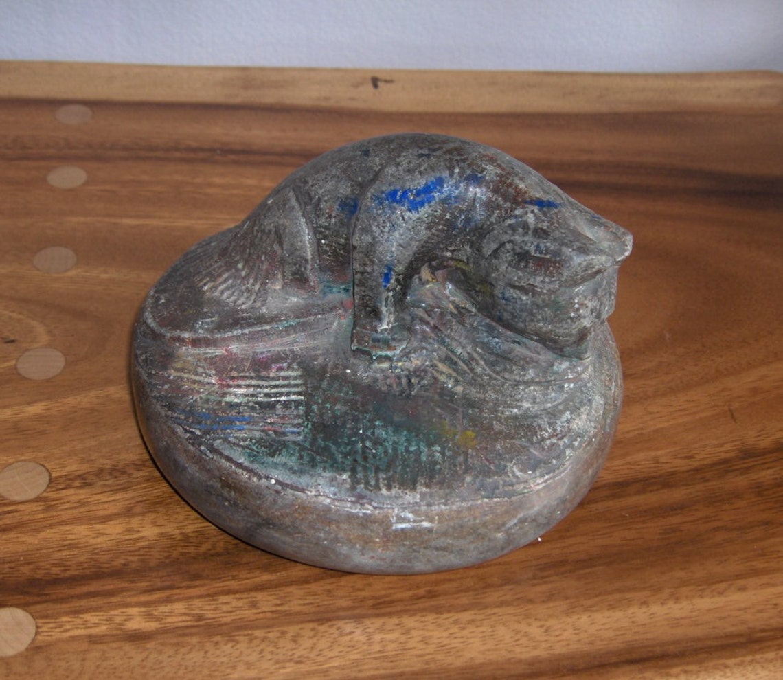 Antique Folk Art Hand Carved Granite / Stone Beaver Spirit Totem - Etsy
