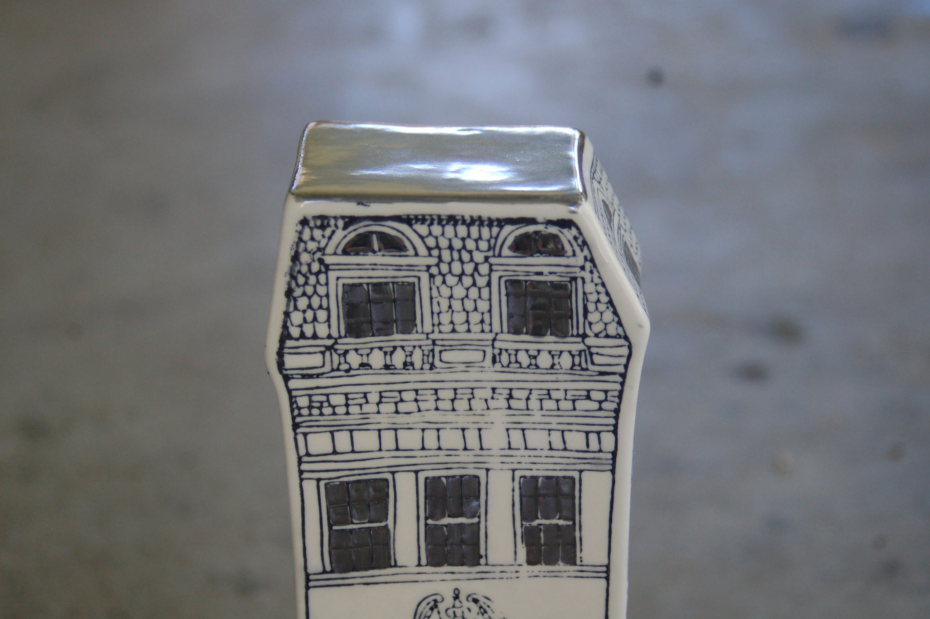 HTF Molly Hatch Anthropologie Rare Town, City, Village Tall Square ...