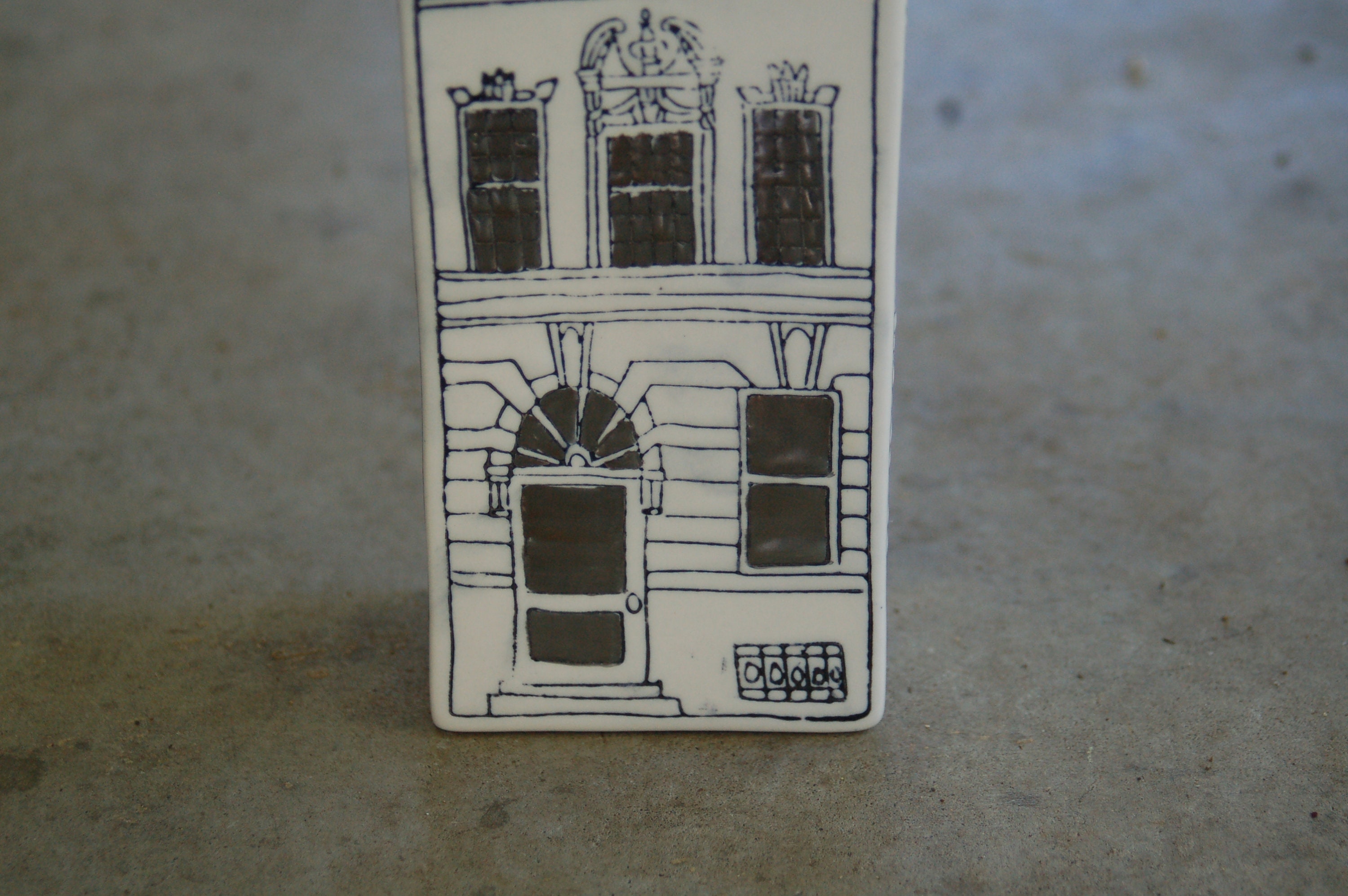 HTF Molly Hatch Anthropologie Rare Town, City, Village Tall Square ...
