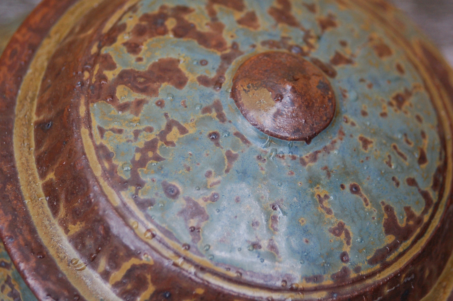 Lovely John Glick Plum Tree Pottery Lidded Stoneware Studio | Etsy