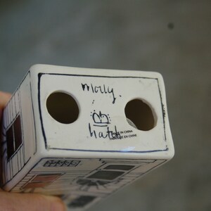 HTF Molly Hatch Anthropologie Rare Town, City, Village Tall Square ...