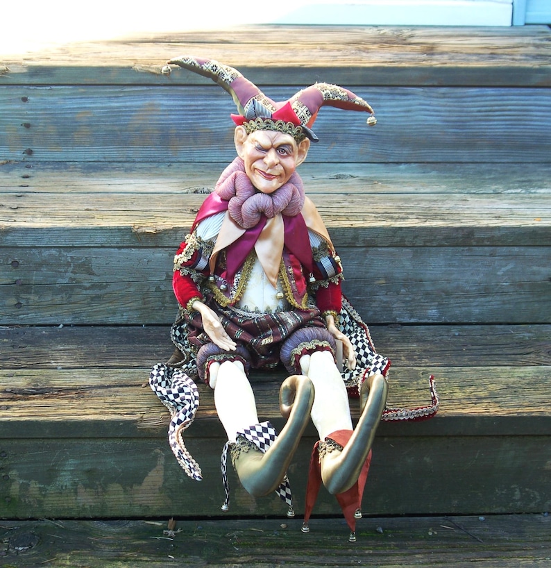 29" T Katherine's Collection "gimbletweed" Jester Doll by Wayne Kleski ...