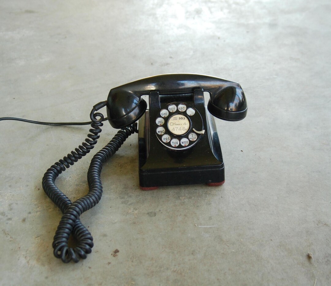 Vtg Bell System Western Electric F1 Rotary Dial Telephone 1940’s ...